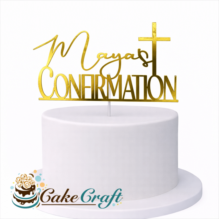 Confirmation Custom Cake Topper - Cake CraftCake Craft
